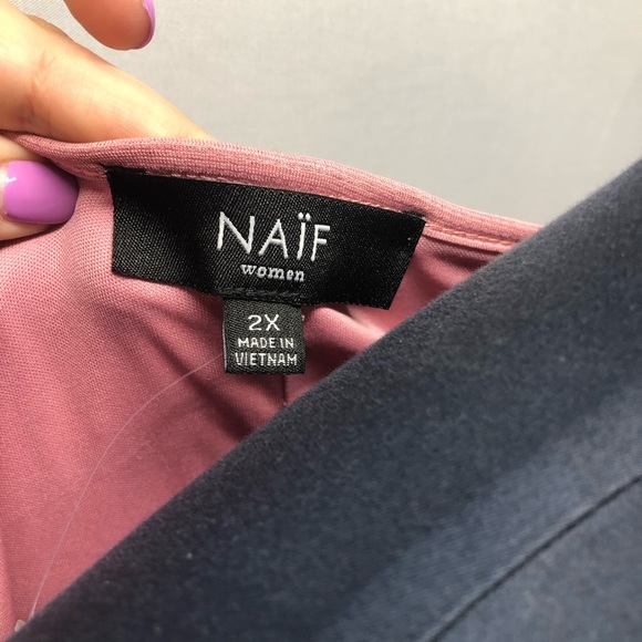 NAIF | Dresses | Naf Dress Plus Size 2x Pink | Poshmark